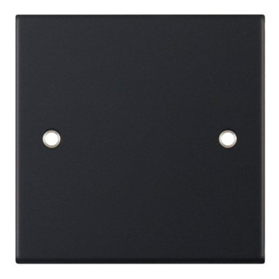 Selectric DSL11-42 5M Blank Plate 1 Gang (Matt Black) | DIY at B&Q