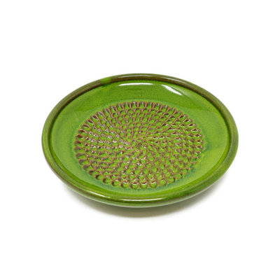 Selena Glazed Hand Dipped Kitchen Dining Garlic Rasp Dark Green (Diam ...