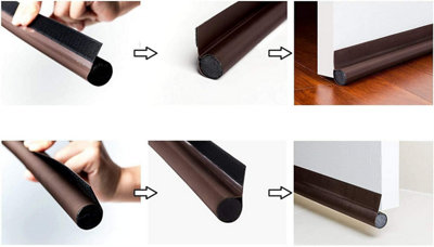 Self-Adhesive Door Draft Excluder, 90cm Long, Foam Seal for Efficient ...