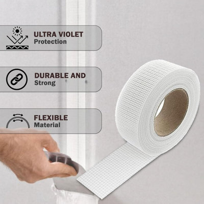 Self Adhesive Fiberglass Mesh Tape for Drywall Repair Joint ...