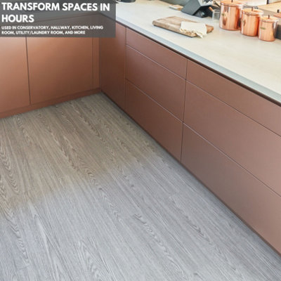 Self Adhesive Floor Planks - 36 Planks Per Pack Covering 53.8 ft² (5 m² ...