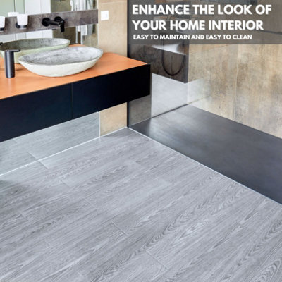 Self Adhesive Floor Planks - 36 Planks Per Pack Covering 53.8 ft² (5 m² ...