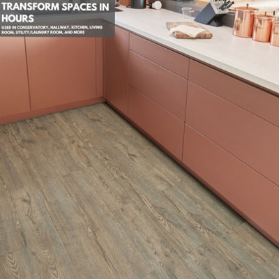 Self Adhesive Floor Planks - 36 Planks Per Pack Covering 53.8 ft²(5 m² ...