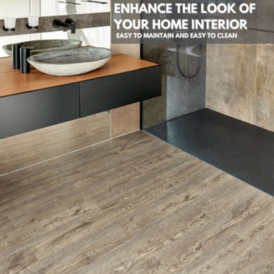 Self Adhesive Floor Planks - 36 Planks Per Pack Covering 53.8 ft²(5 m² ...