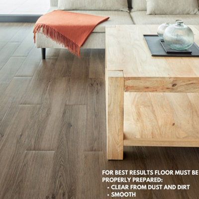 Self Adhesive Floor Planks - Pack of 7 Planks Covers 10.47 ft² (0.97m² ...