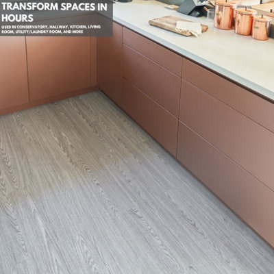 Self Adhesive Floor Planks - Pack of 7 Planks Covers 10.47 ft² (0.97m² ...