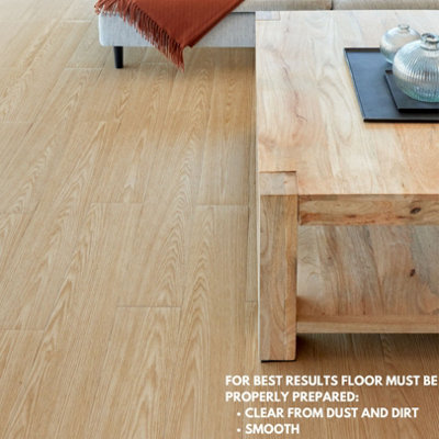 Self Adhesive Floor Planks - Pack of 7 Planks Covers 10.47 ft² (0.97m² ...