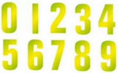 Self Adhesive Large Wheelie Bin Number Stickers Easy to Apply Vinyl ...