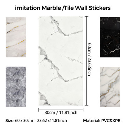 Self Adhesive Marble Effect Tiles