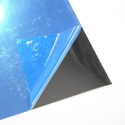 Self Adhesive Mirror Film - 200 x 60cm Flexible Mirror Sheet, Silver