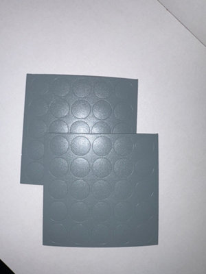 Self Adhesive Screw Hole Cap Covers - sheet of 50 FJORD GREEN