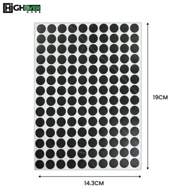 Self Adhesive Screw Hole Covers Cap, 700 Pieces/5 Sheets, 12mm ...