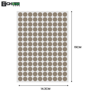 Self Adhesive Screw Hole Covers Cap, 700 Pieces/5 Sheets, 12mm ...