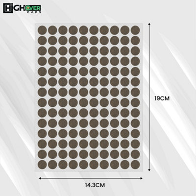 Self Adhesive Screw Hole Covers Cap, 700 Pieces/5 Sheets, 12mm ...