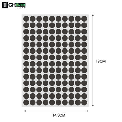 Self Adhesive Screw Hole Covers Cap, 700 Pieces/5 Sheets, 12mm ...