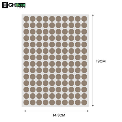 Buy Self Adhesive Screw Hole Covers Cap, 700 Pieces/5 Sheets, 12mm ...