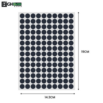 Self Adhesive Screw Hole Covers Cap, 700 Pieces/5 Sheets, 12mm ...