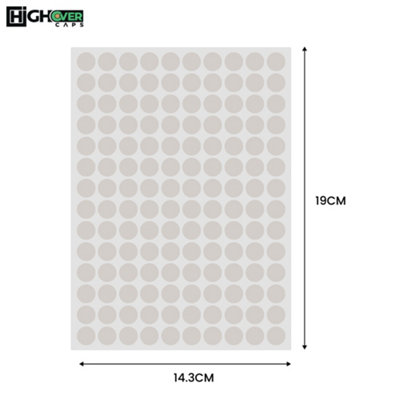 Self Adhesive Screw Hole Covers Cap, 700 Pieces/5 Sheets, 12mm ...