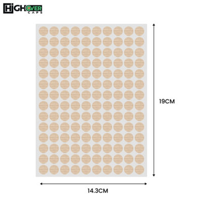 Self Adhesive Screw Hole Covers Cap, 700 Pieces/5 Sheets, 12mm ...