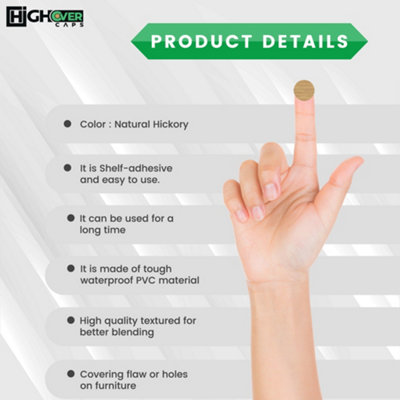 Self Adhesive Screw Hole Covers Cap, 700 Pieces/5 Sheets, 12mm ...