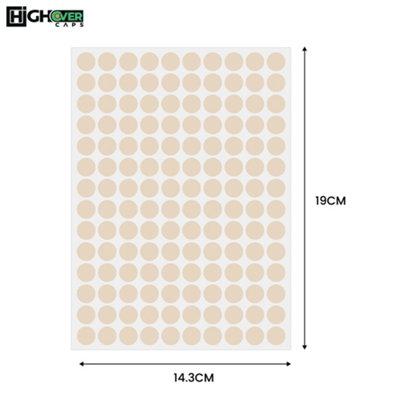 Self Adhesive Screw Hole Covers Cap, 700 Pieces/5 Sheets, 12mm ...