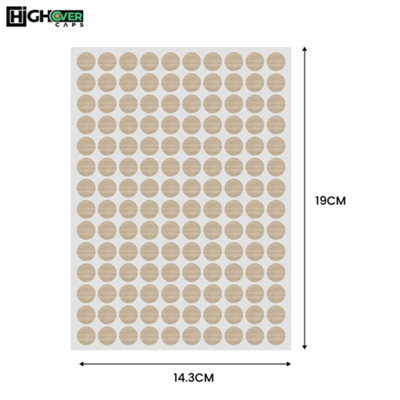 Self Adhesive Screw Hole Covers Cap, 700 Pieces/5 Sheets, 12mm ...