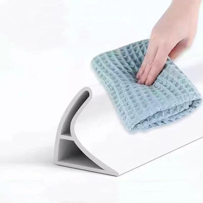 Self adhesive shower water retaining strip foldable safety partition ...