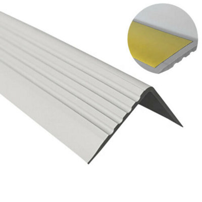 Self-adhesive stair anti slip nosing rubber angle step edge PVC RGP ...