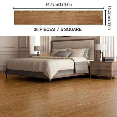 SELF ADHESIVE VINYL FLOORING PLANKS GREY OAK WOOD EFFECT 1.4MM, 72 ...