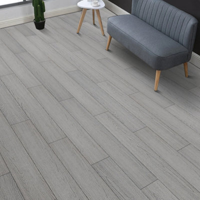 Self Adhesive Vinyl Flooring Planks Wood Effect Tiles, 5m² Coverage ...