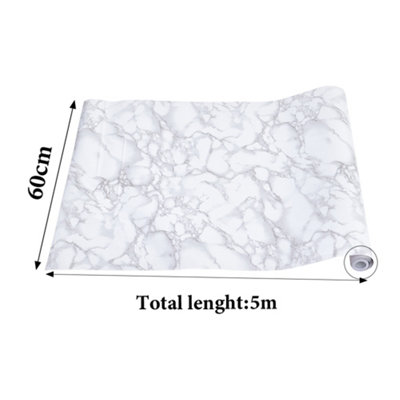 Self Adhesive Vinyl Wrap Film for Kitchen Worktops and Furniture 0.6m W ...