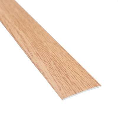 Self-adhesive wood effect aluminium door floor bar edge trim threshold ...