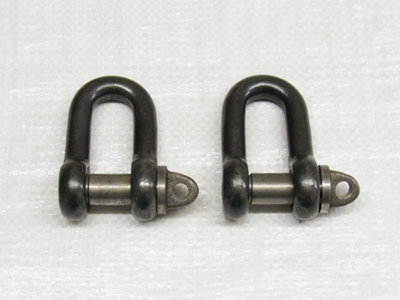 Self Colour Screw Pin Small Dee Shackles 0.3 Ton X2 (300KG D Lifting ...