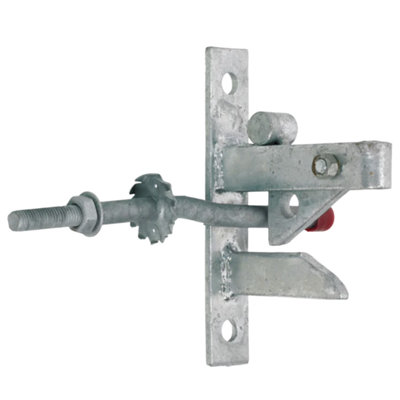 Self Locking Auto Gate Catch Galvanised Steel Gate Latch with Cranked ...