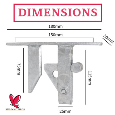 Self Locking Auto Gate Catch Galvanised Steel Gate Latch with Straight ...