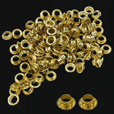 Self-Piercing 5mm Eyelets for Semi-Automatic Eyelet Machine, Gold ...