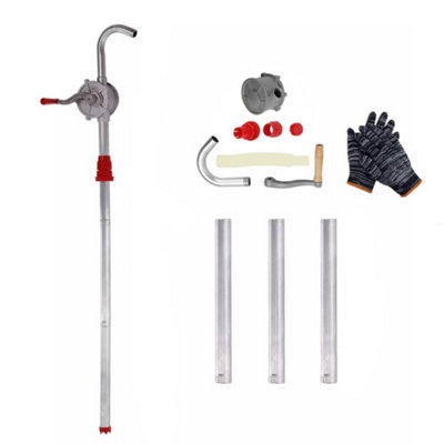 Self-Priming Barrel Pump -50" Rotary Hand Syphon for Diesel & Fuel Oil ...