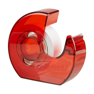 Sellotape Double Sided Tape (15mm x 5m) with Red Dispenser - Easy Tear ...