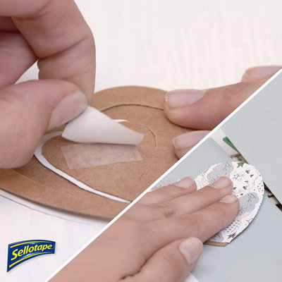 Sellotape Double Sided Tape for Everyday Use with Easy Peel 12mmx33m, 12pk