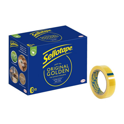 Sellotape Original Golden Multi-Purpose Easy-to-Use Clear Tape ...