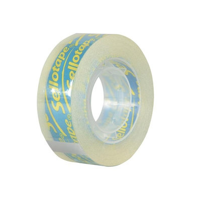 Sellotape Super Clear Sticky Tape - 1 Roll 18mm X 25m Multi Colour (One ...