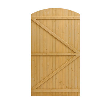Semi Braced Arch Top Strong Wooden Garden Gate with Latch H 150 cm x W ...