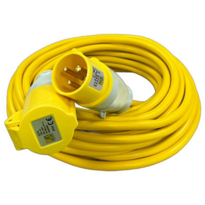 Semloh Electrics Yellow 14m 2.5mm 110V Site Lead