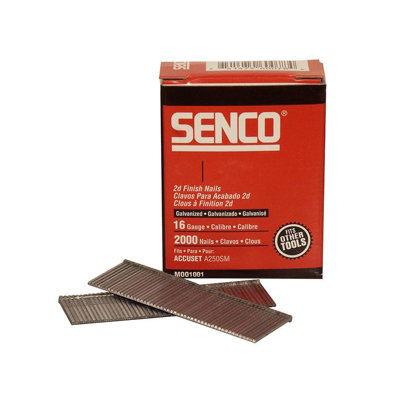 Senco 16 Gauge Galvanised Straight Brad Nails Galvanised Straight (16G ...