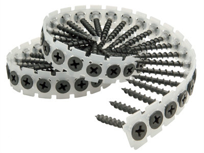 SENCO DURASPIN COLLATED SCREWS DRYWALL TO WOOD 3.9 X 35MM (PACK 1000)