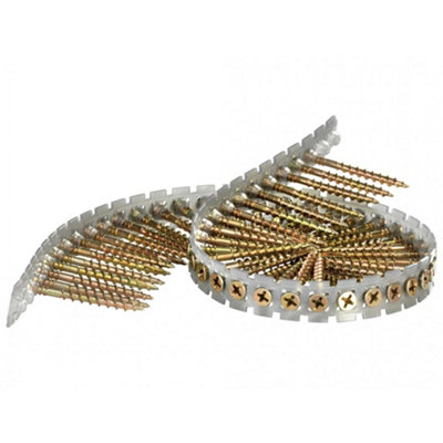 SENCO DURASPIN COLLATED SCREWS, FLOORING/WOOD MULTI COLOUR (PH2 4.2 X 25MM)