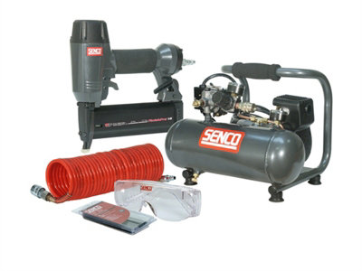 Senco PC0964UK1 Finish Pro 18 Pneumatic Nailer & 1 HP Compressor Kit ...