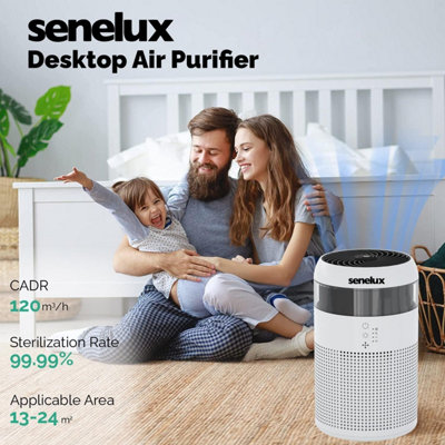 Senelux Demi Air Purifier with Fragrance Sponge for Home