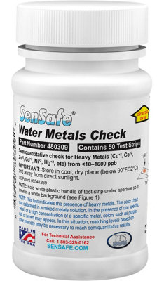 SENSAFE WATER METALS CHECK (BOTTLE OF 50 TESTS)