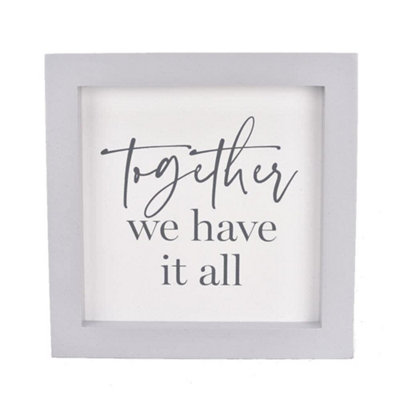 Sentimental Moments Hanging Wall Plaque - Together